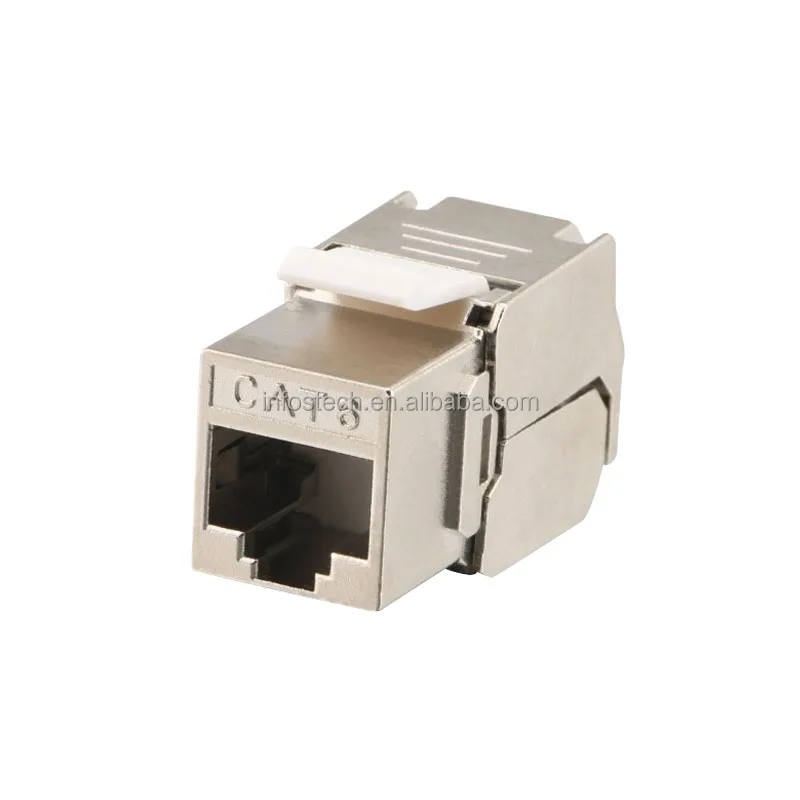 Renbao RJ45 CAT6 CAT6A Zinc Alloy Shielded FTP Module RJ45 180 Degree ...