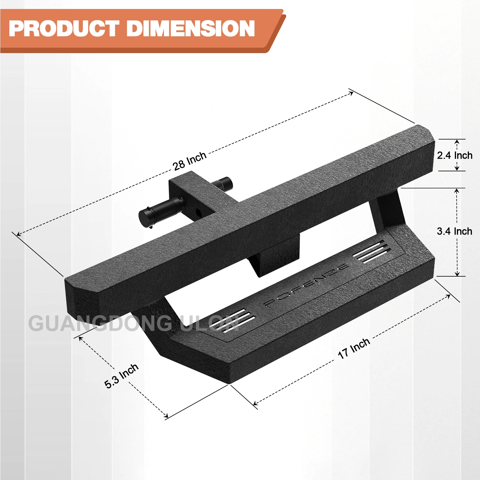 Universal Hitch Step Anti Slip Towing Hitch Steps for Suvs