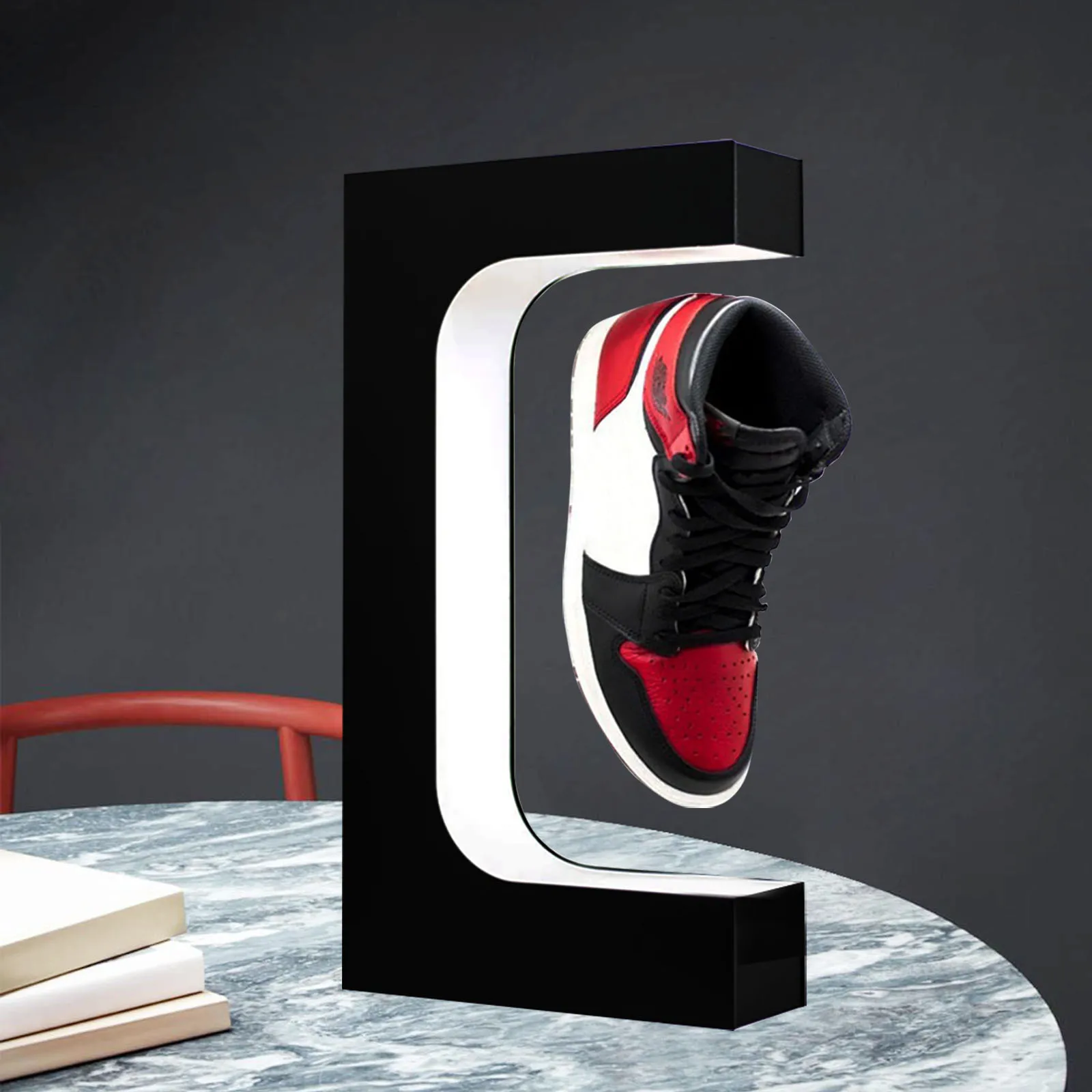 Limited Edition Magnetic Floating Shoe Display Stand - Rotating and ...