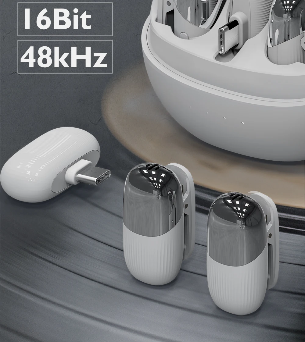 Oem 2.4g Wireless Lavalier Microphones With Noise Reduction Portable ...