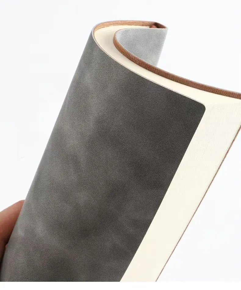 Personalized Logo Debossed Soft Cover PU Leather Fine Linentouch Fabric ...