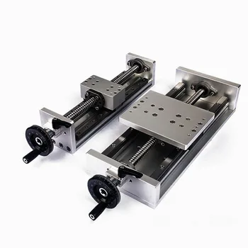 X-axis Double Track Ball Screw Fine Adjustment Slide Precision Hand ...