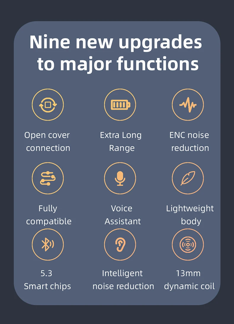 NEEXXT 2024 MT70 PLUS ANC ENC TWS BT Headphones Earbuds Wireless ...