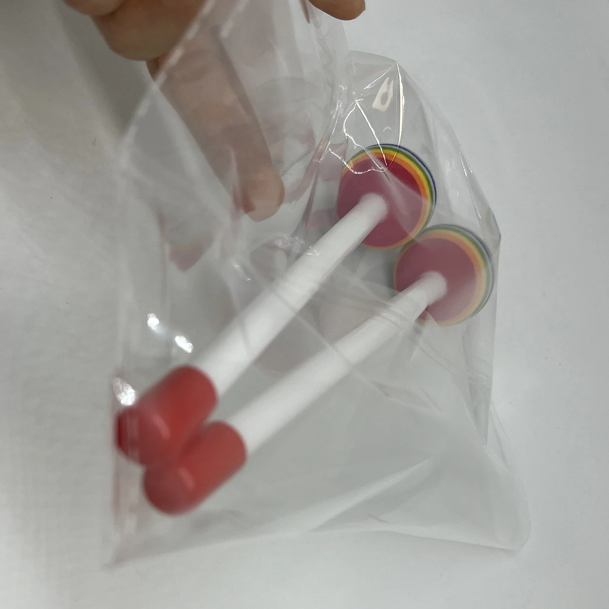 Orff Instrument Rainbow Drum Sticks Tambourines Lollipop Drum Musical ...