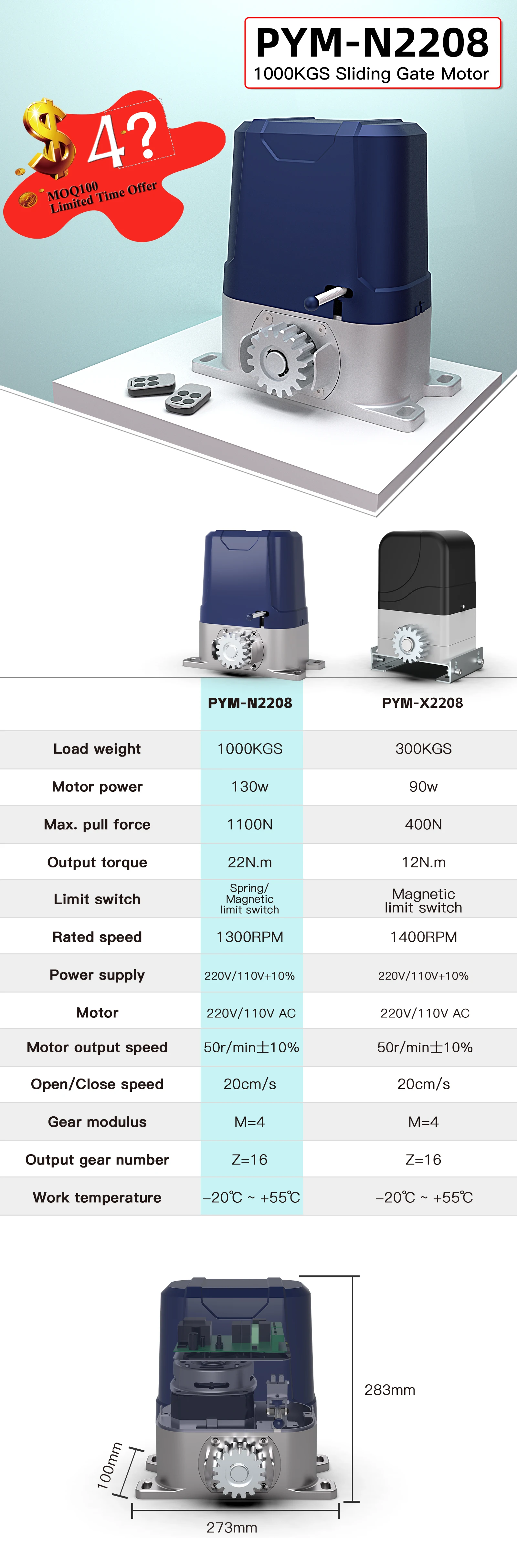 1000KG WIFI Smart Home Garage Gate Opener - XHOUSE