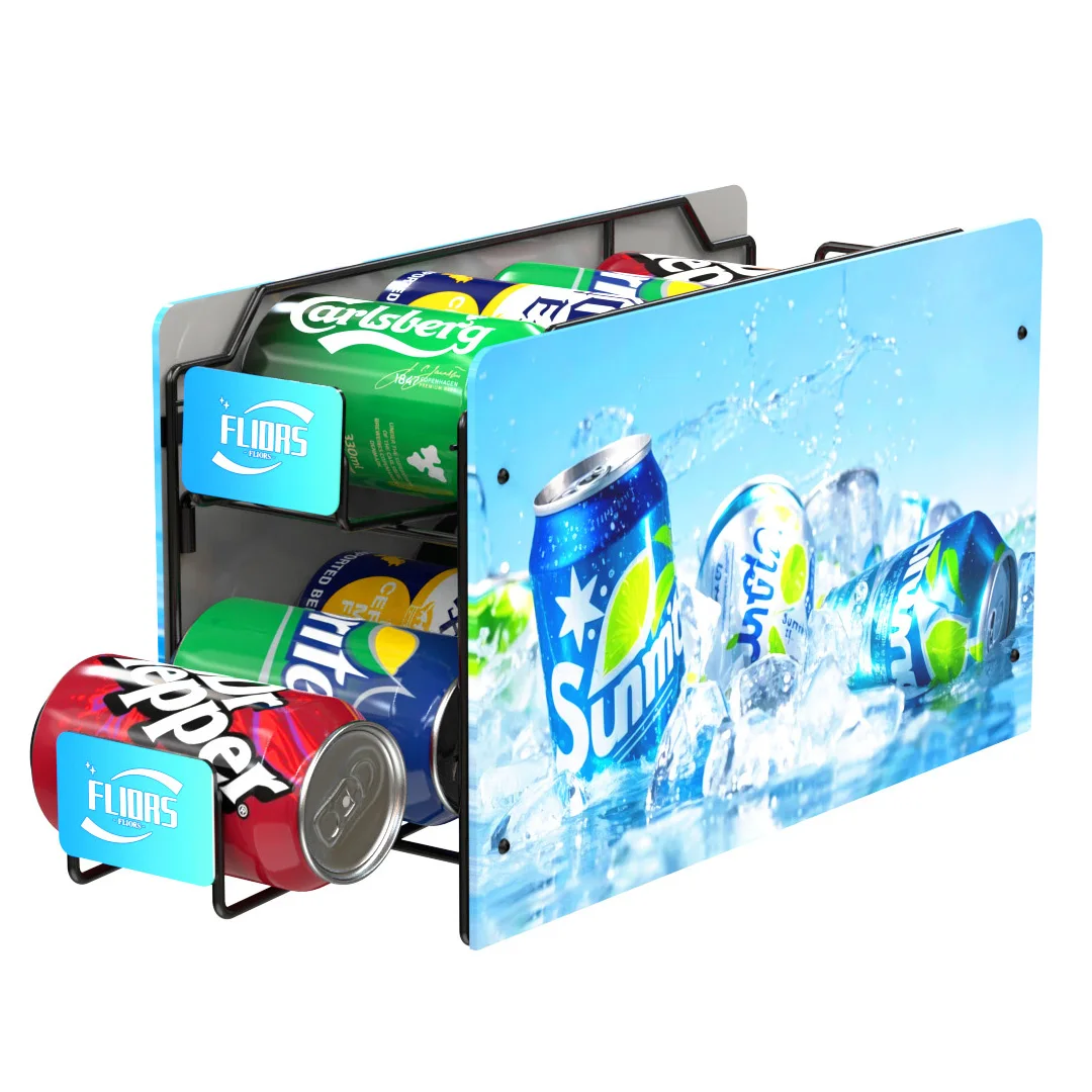 Soda Bottle Display Rack Metal Wire Countertop Beverage Can Rack Beer ...