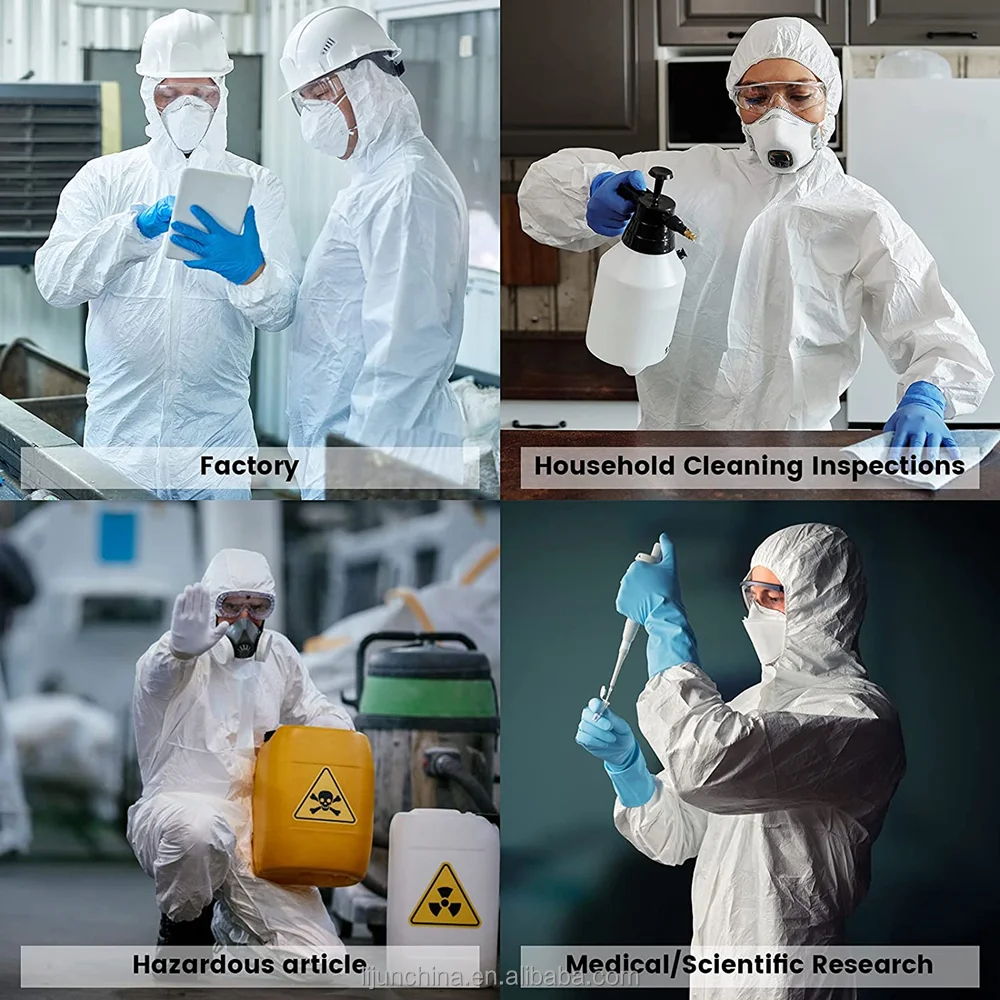 Cleanroom Nonwoven Hazmat-suit Suit Medical Custom Ppe Safety ...