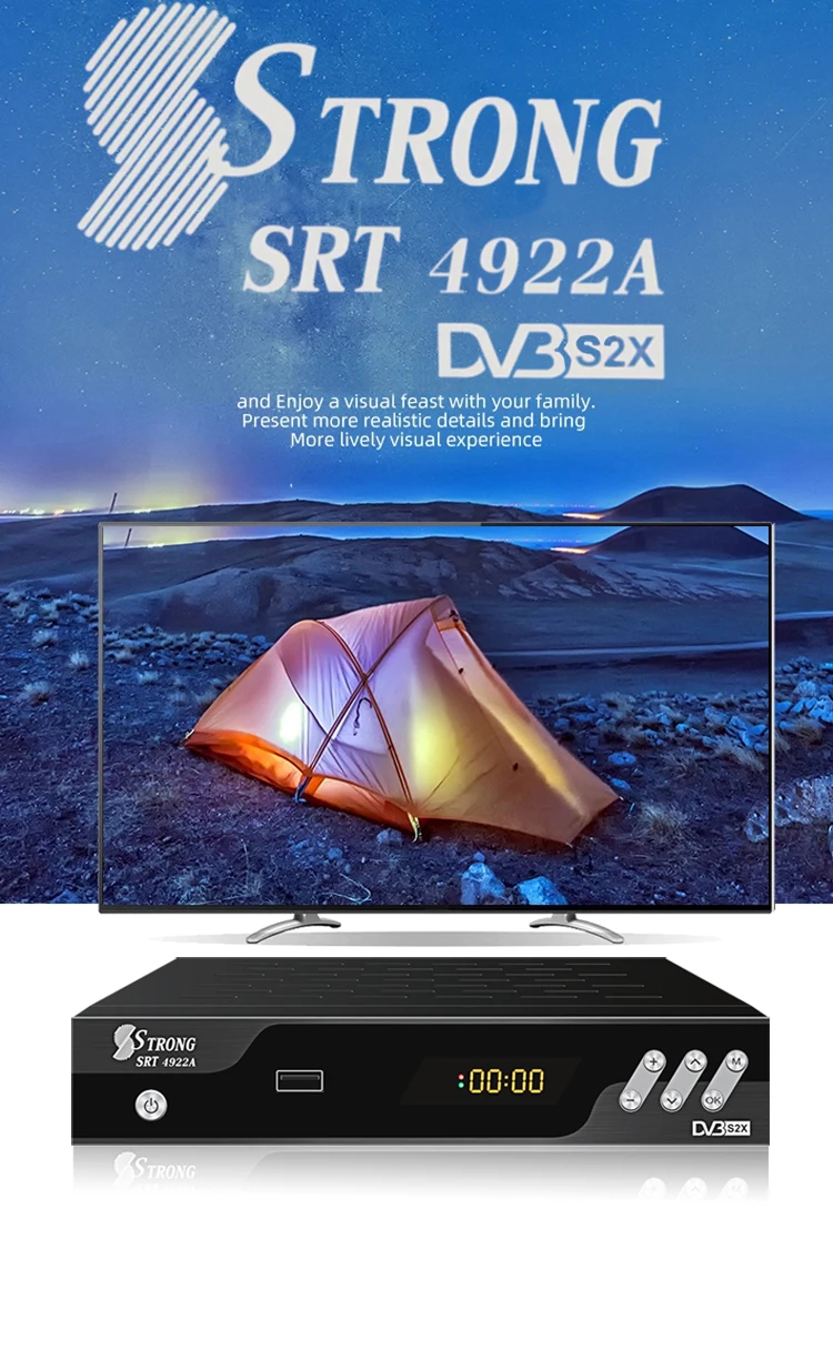 Sstrong 4922A Digital Receiver - Multi-Language Satellite Decoder