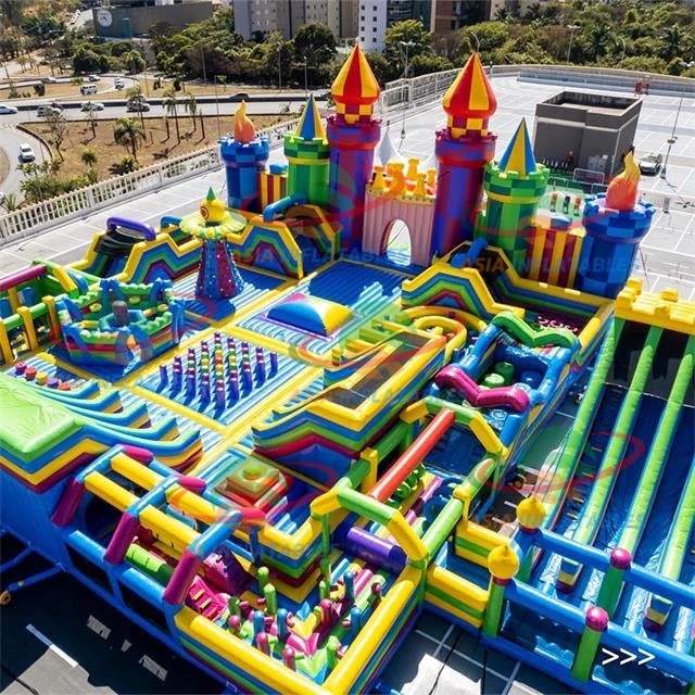 Customized Inflatable Theme Park Giant Inflatable Indoor Park Bounce ...