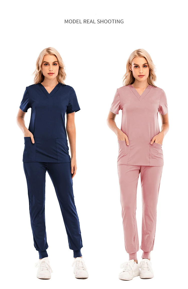 Jinteng Custom Logo Hospital Uniforms Oem Short Sleeve Tops Medical ...