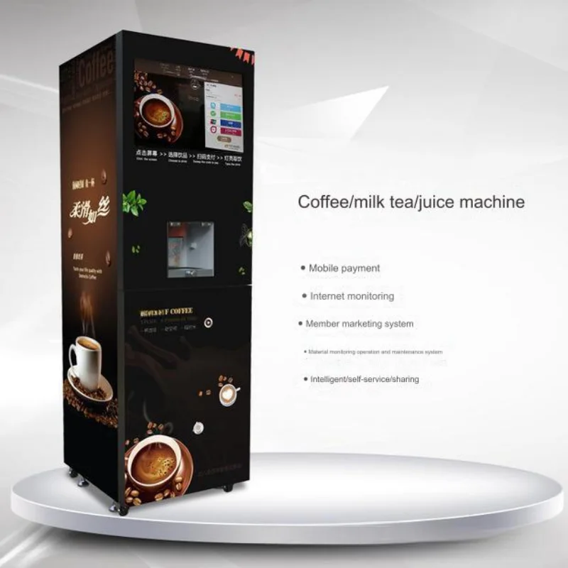 Automatic Espresso Coffee Machine Commercial Ice Juice Vending Machine ...