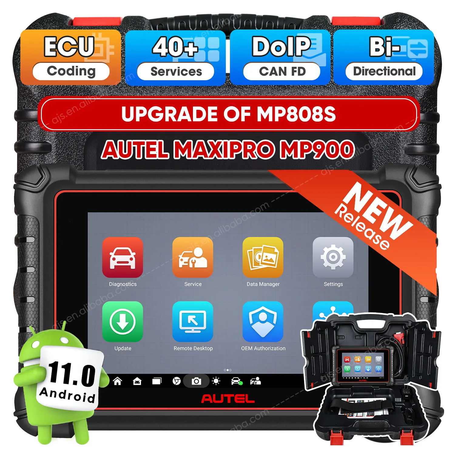 Autel MaxiPRO MP900 Car OBD2 Scanner MP900E MP808S MP808 Kit Auto Code ...