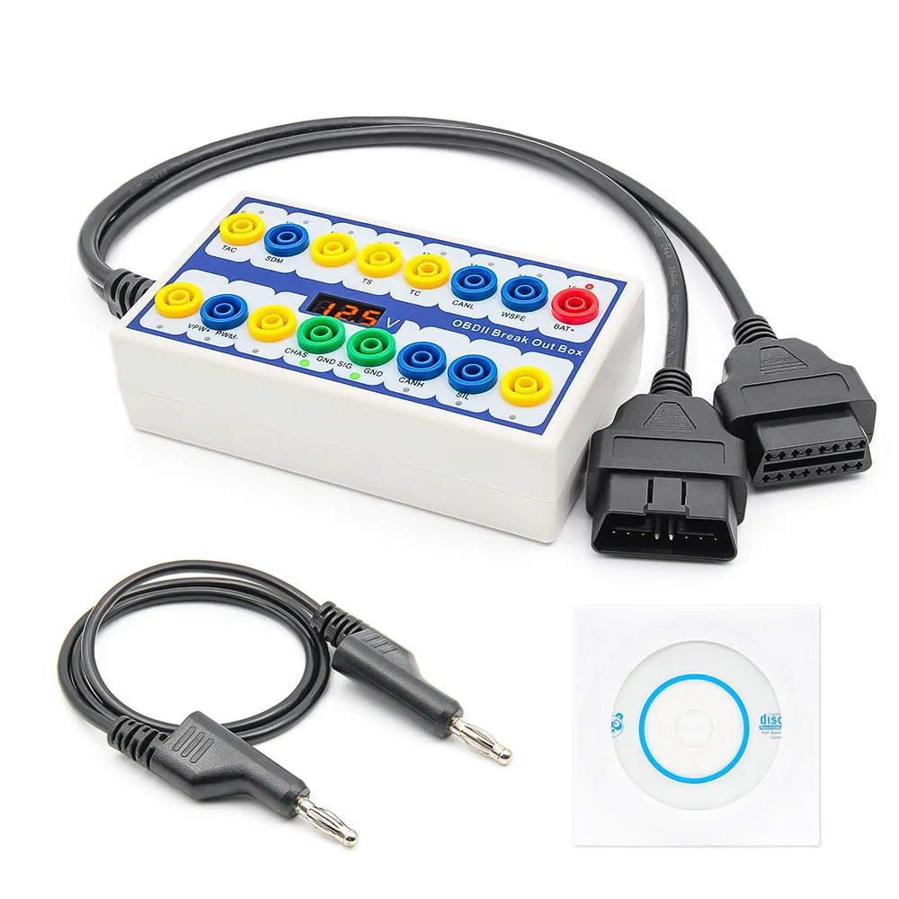 OBDII Breakout Diagnostic Box - Universal Car Support