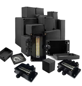 Outdoor Waterproof Electrical Enclosure Instrument Case Housing Black ...