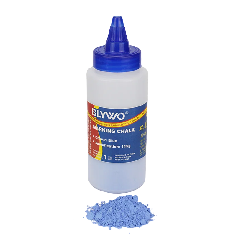 Chalk Line Marking Blue Color Ergonomic Chalk Line Ink Power Bottle 60g