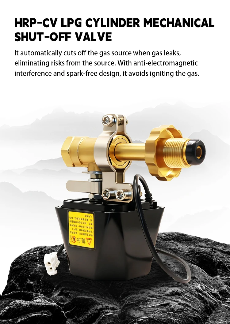 HIREP Automatic LPG Gas Leak Shutoff Valve - Wireless Cylinder with ...