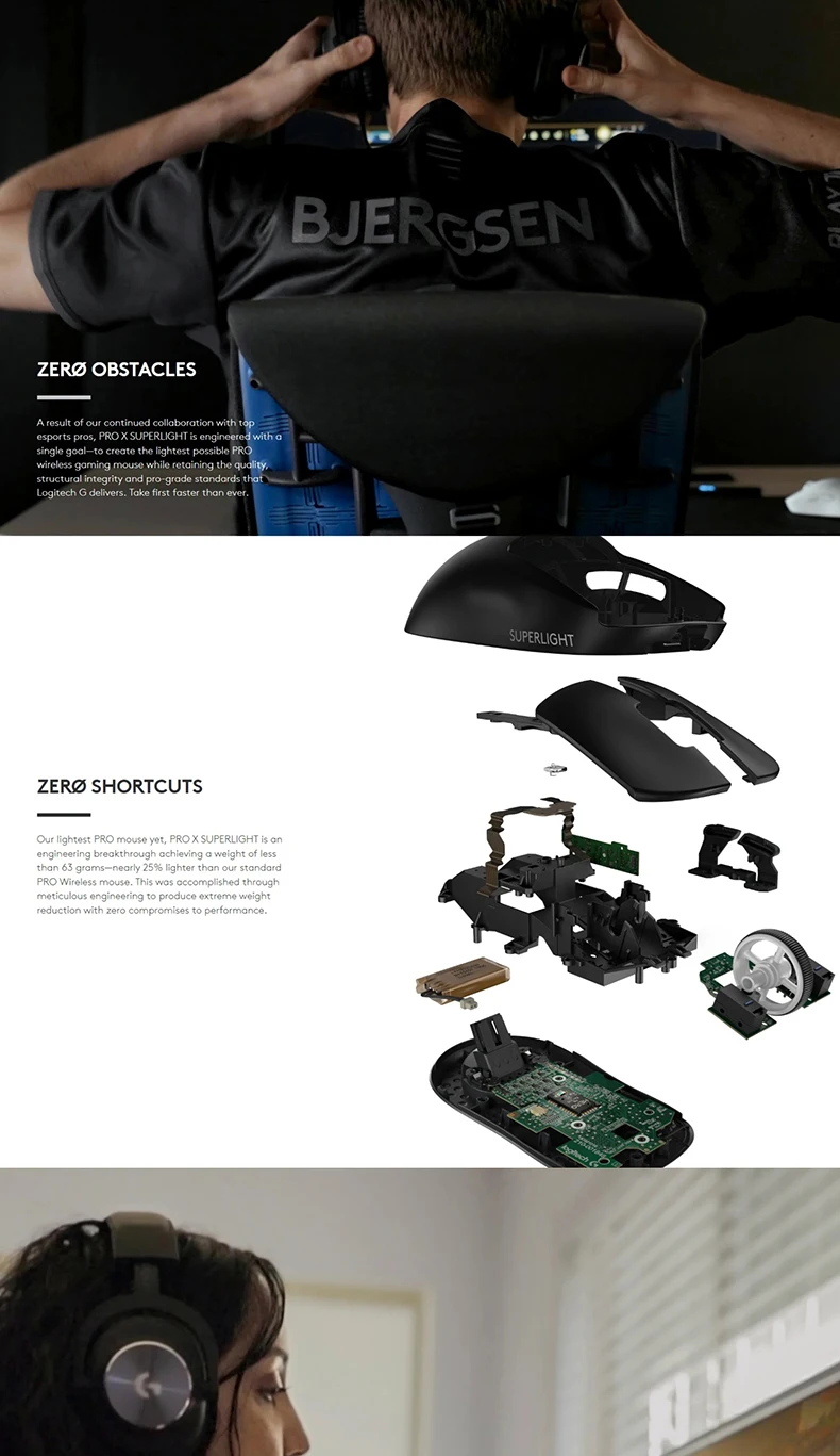 Logitech GPW Wireless Gaming Mouse - Superlight & Dual-mode