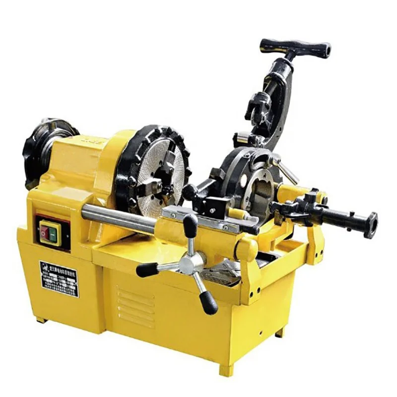 Easy To Operation 1/2" To 4" 750w Plumbing Tools Pipe Threading Machine ...
