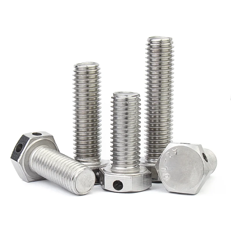 304 Stainless Steel Head Perforated Outer Hexagonal Screws M6m8 - Buy Grade 12.9 Hex Head Bolt ...