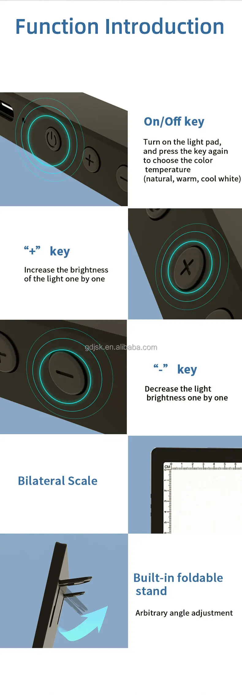 2024 Hot Selling Cordless Bright Pad Lithium Battery Lightpad With Type ...