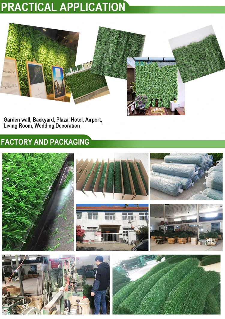 Hot Sales Pvc Plastic Artificial Garden Fence Hedges - Buy Artificial ...