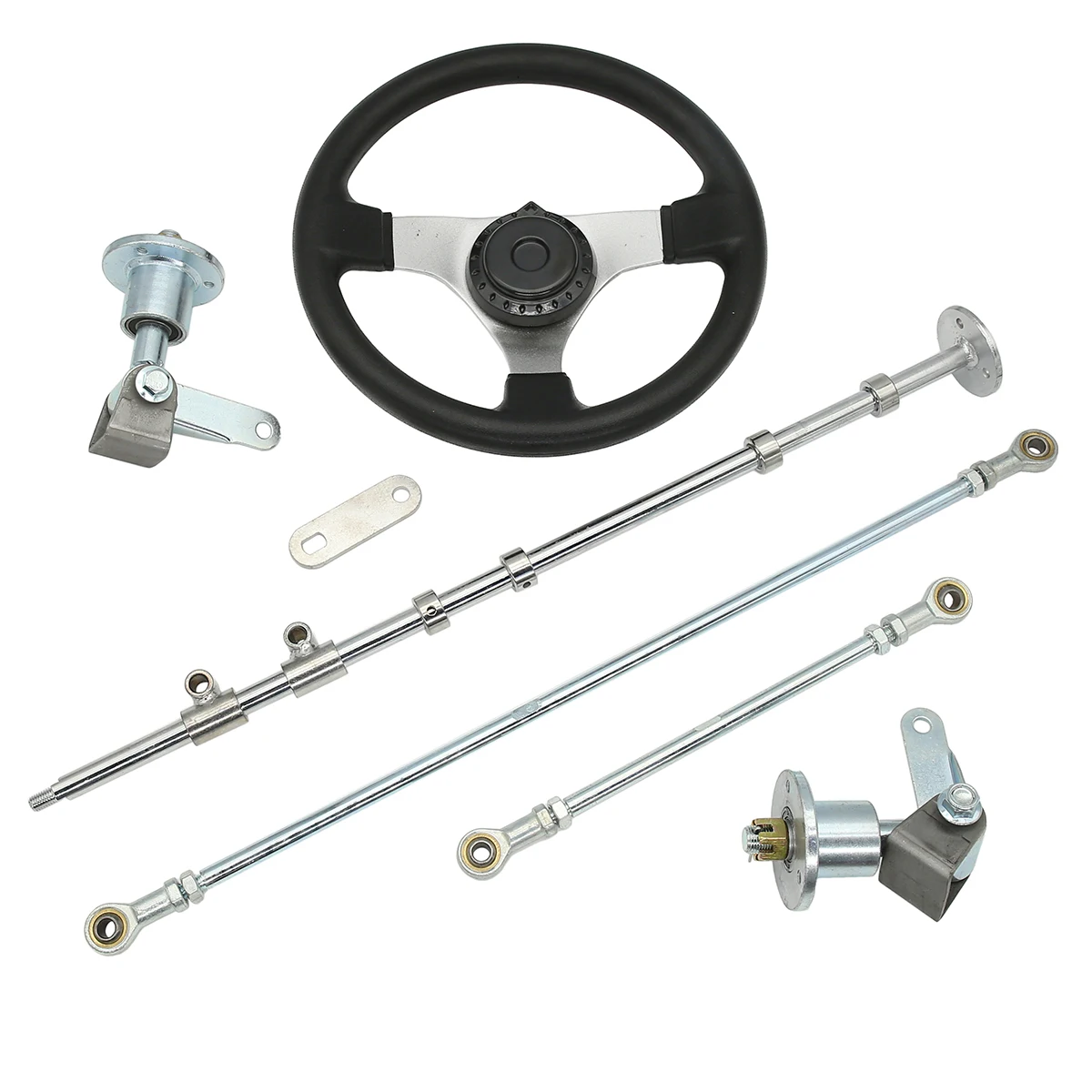 GO KART KARTING UTV BUGGY 168CC 5CM Flange ATV Front Steering Gear Rack ...