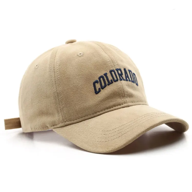 Adjustable Plastic Buckle Closed Back Embroidered Plain Baseball Cap ...