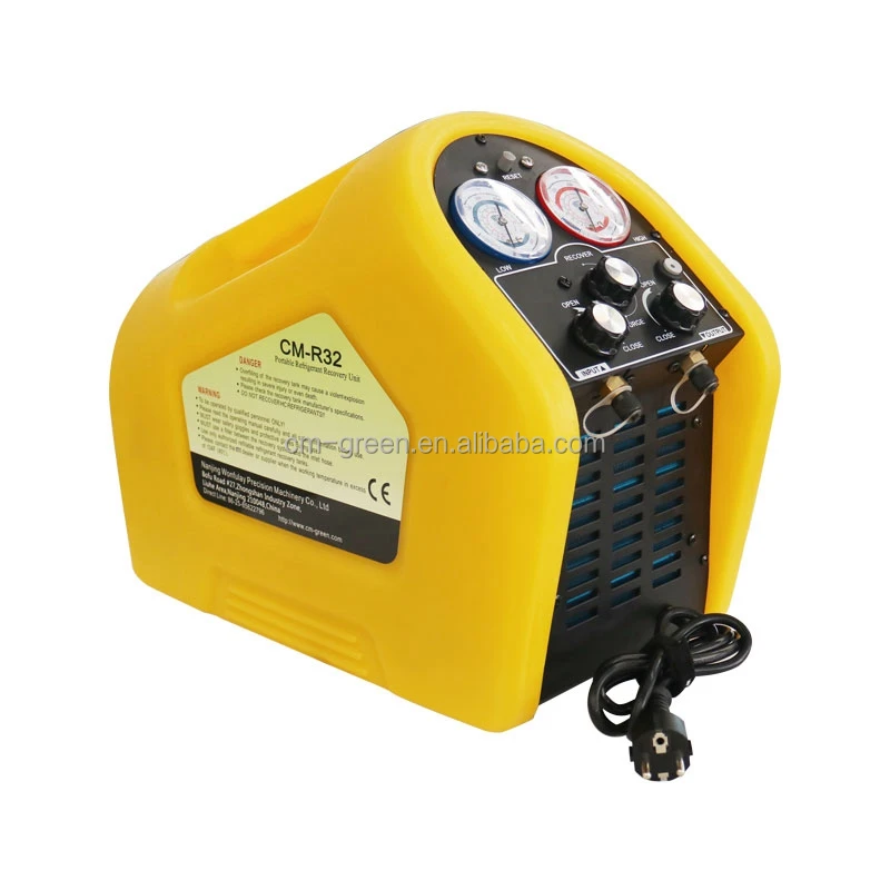 R32 R290 Refrigerant Recovery Charging Machine Fully Automatic Heat Pump Chiller Freon Recovery ...