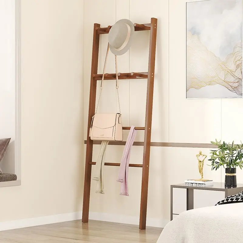 Multi-functional Solid Wooden Display Clothing Ladder Rack - Buy Wood ...