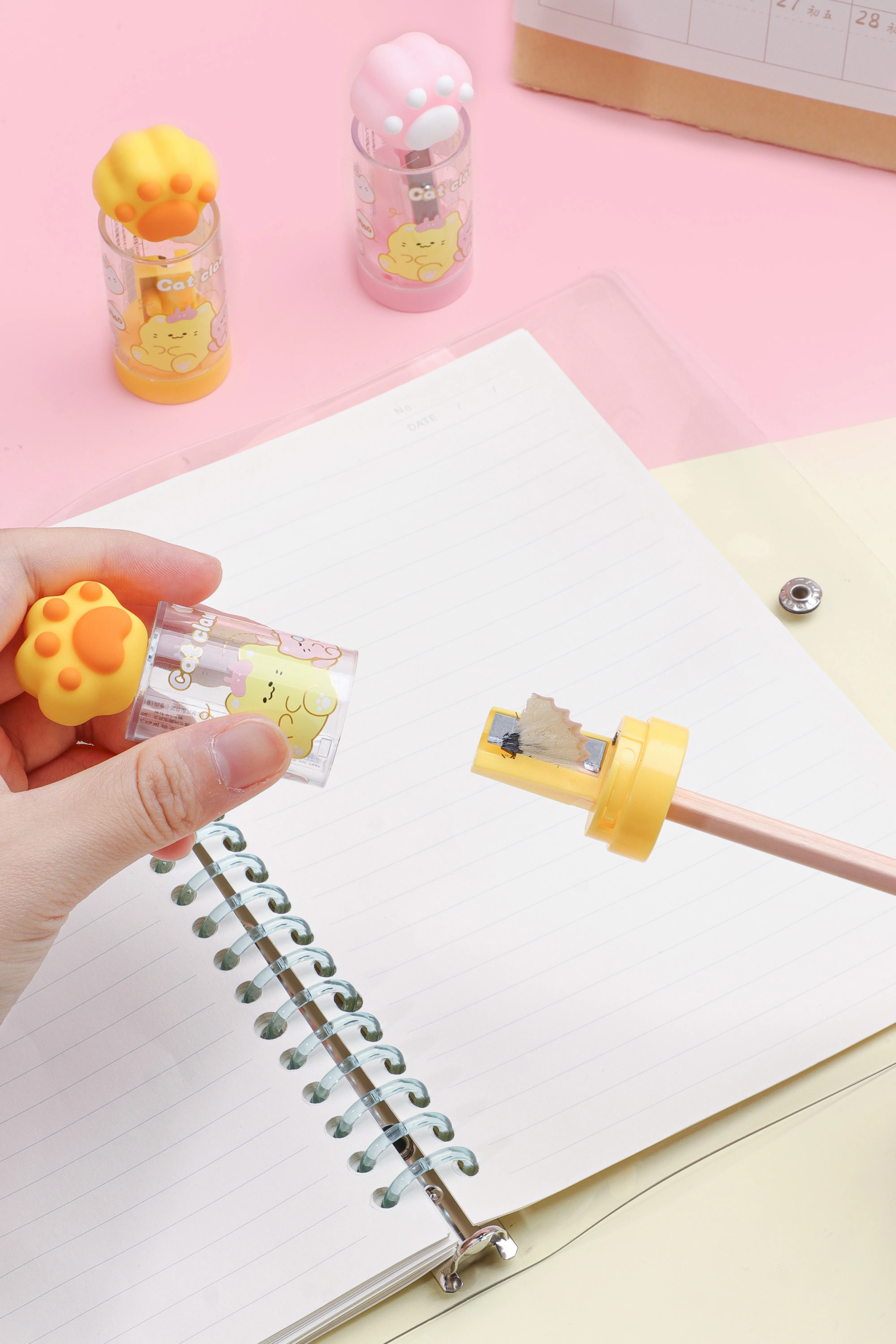 Cute Kawaii Cat Claw ShapSharpeners School Supplies Single Hole Pencil ...