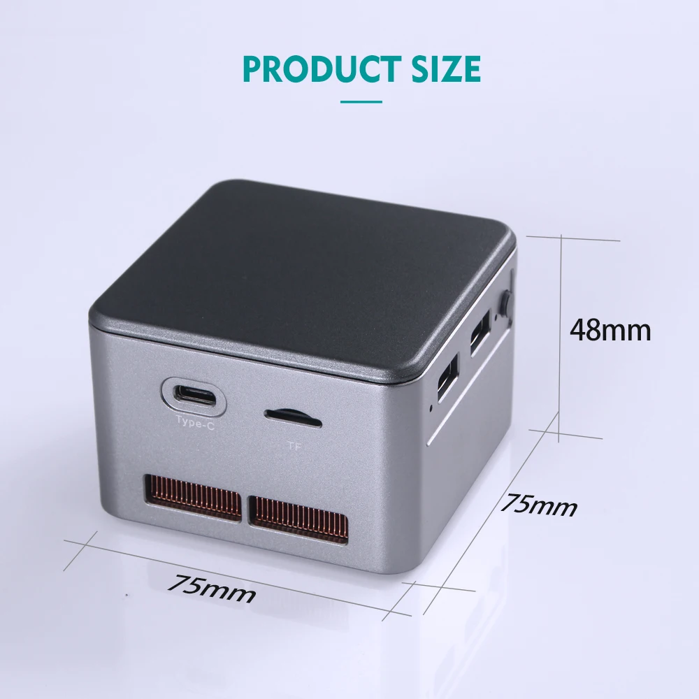 Jasper Lake N5105u 8gb Ddr4 Mini Desktop Computer 4k Hdmi2.0 M.2 Ssd ...