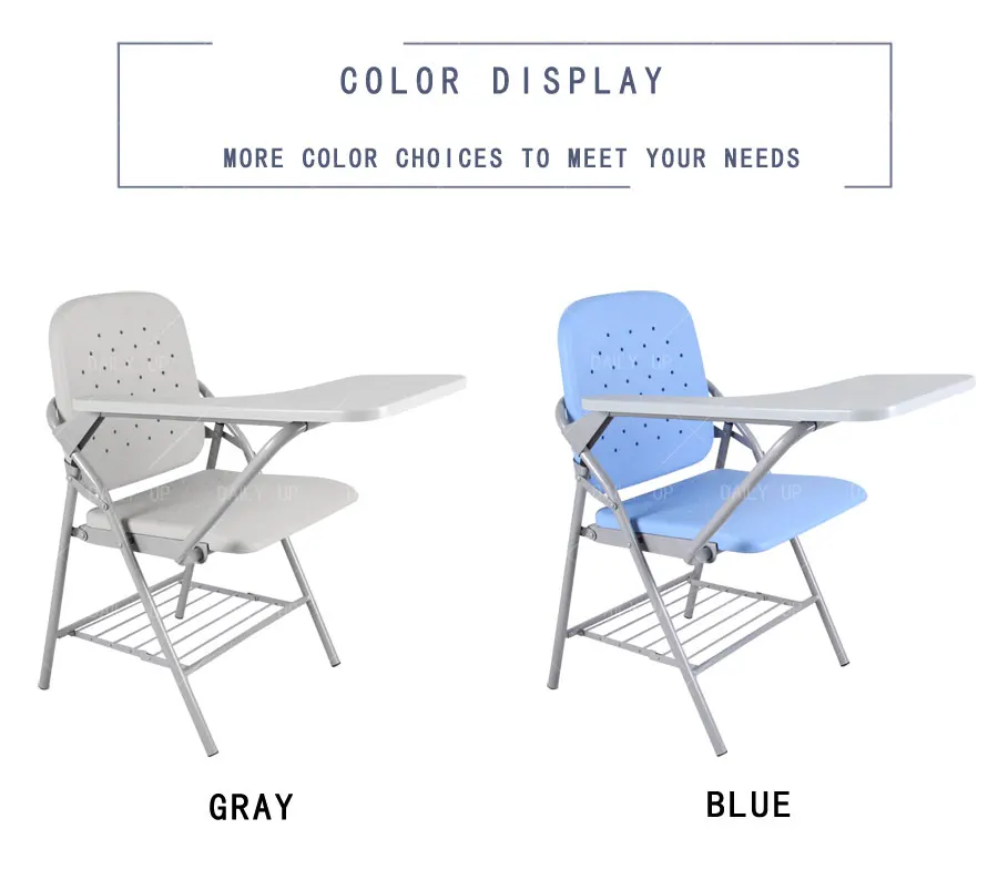 Hdpe Folding Training Chair Desk Combo School Chair With Writing Pad ...