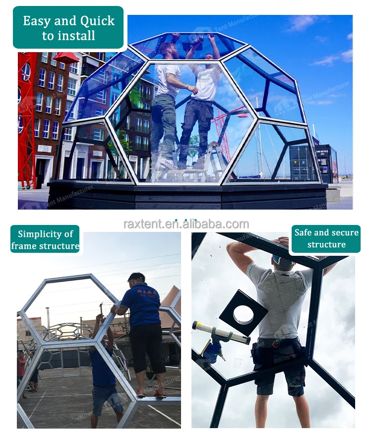 Transparent Glass Dome Tents - Durable & Stylish Solutions