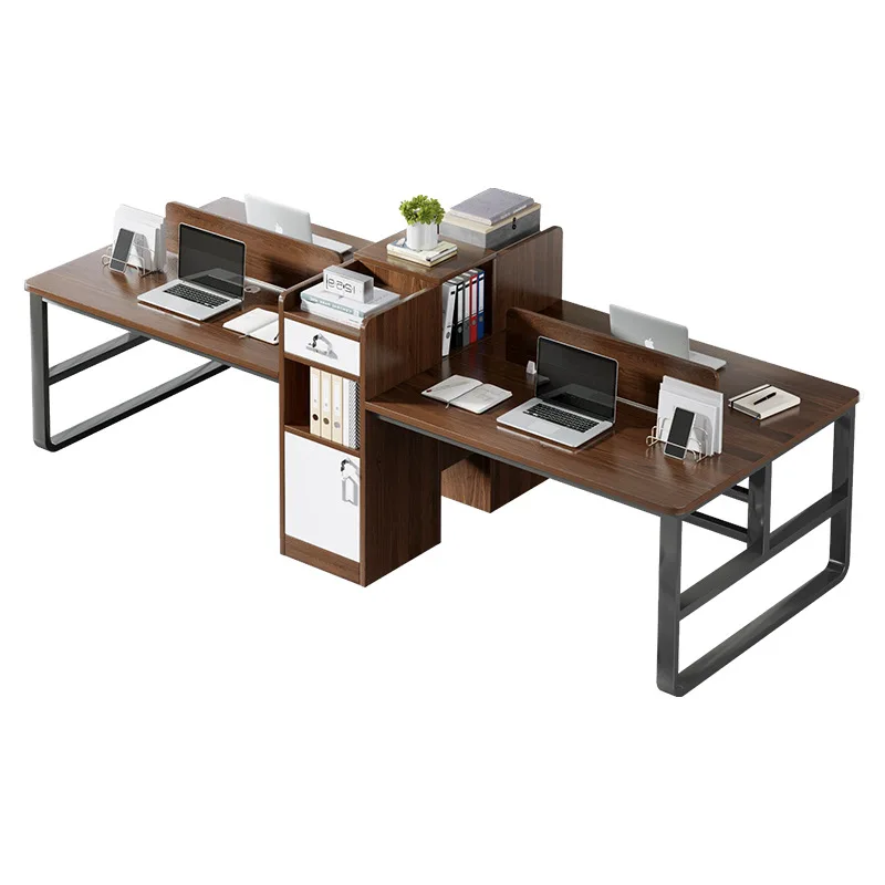 4 way cubicle staff modular office workstations workstation desk ...