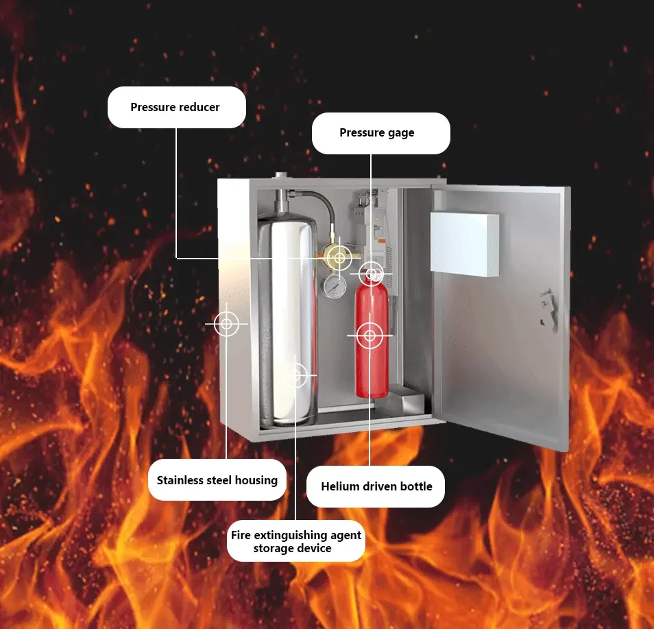 Standard Indoor Kitchen Fire Extinguisher Fire Suppression System New ...