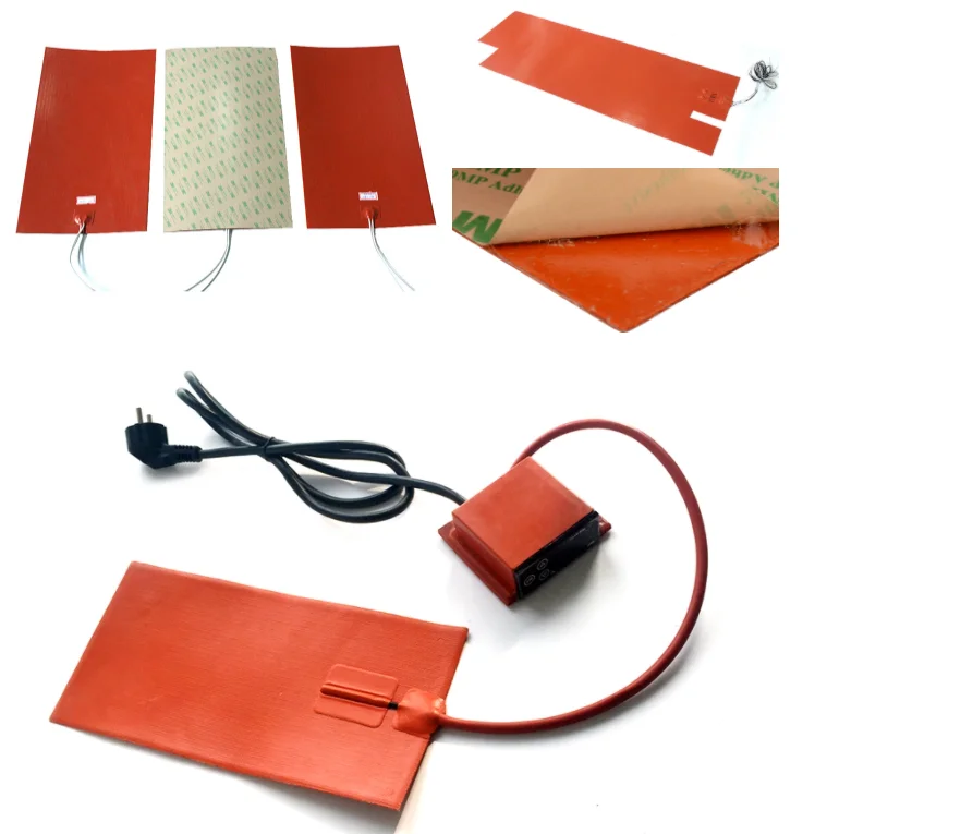 Silicone Heat Pad 12v Electric Flexible Silicone Rubber Heater 12v ...