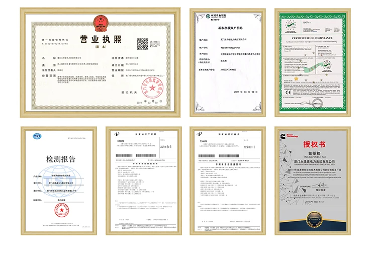 YOFEN Deutz Cummins per Kins Yuchai Engine 15/30/50kva Kw Silent Type ...