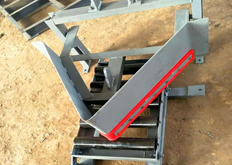 Primary Secondary V-shape Polyurethane Conveyor Belt Cleaner / Belt ...