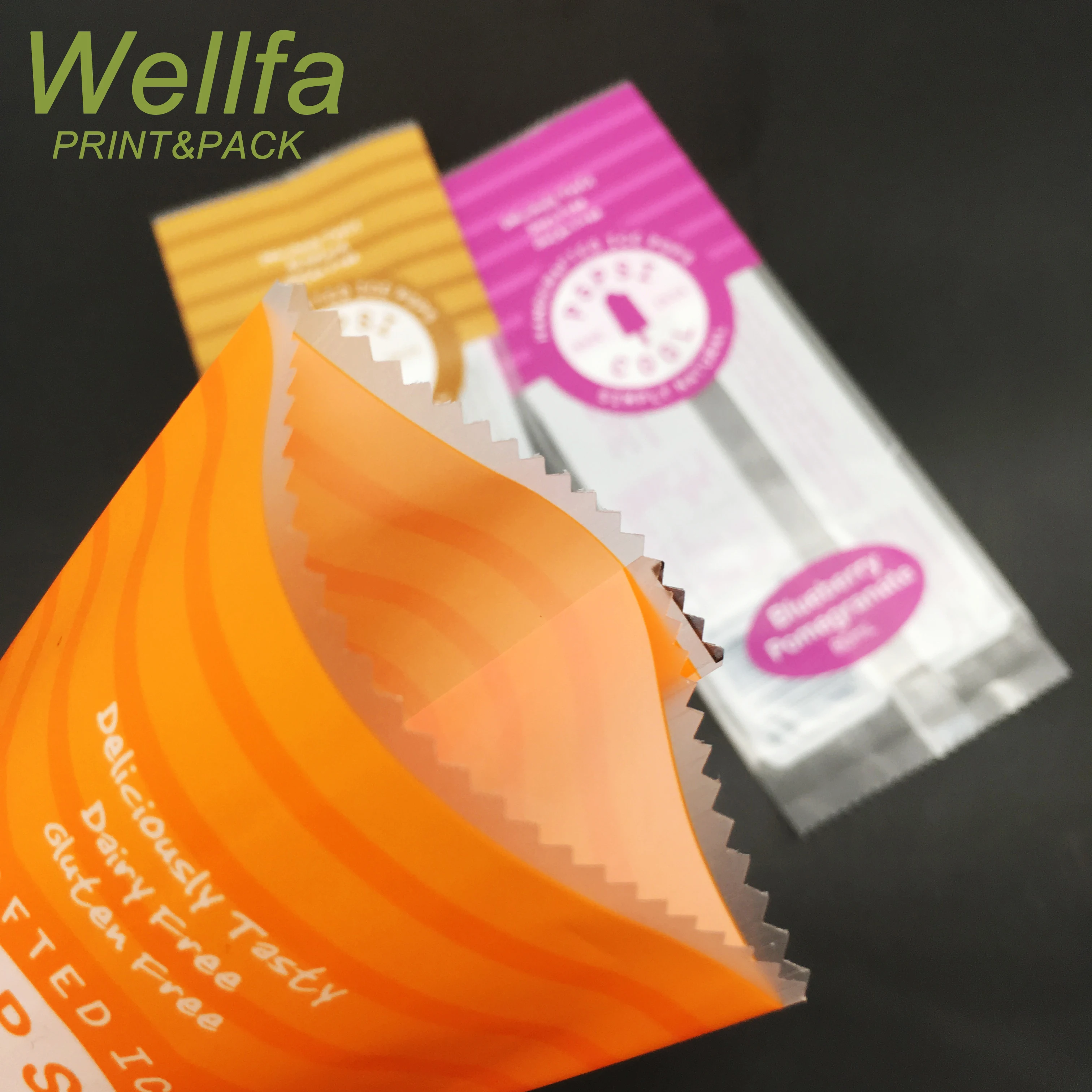 Customized Ice Pop Popsicle Packaging Bags - Seal & Print