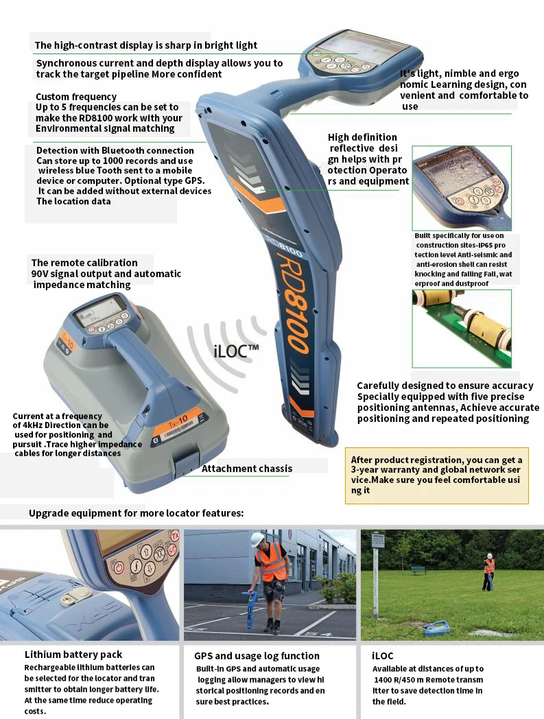 Radiodetection RD8200 - Precision Underground Pipeline Detection