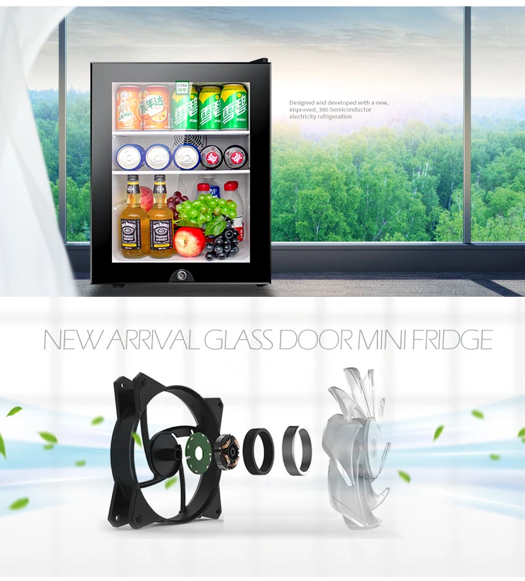 Wholesale 40 Litre Mini Fridge With Transparent Door No Frost ...