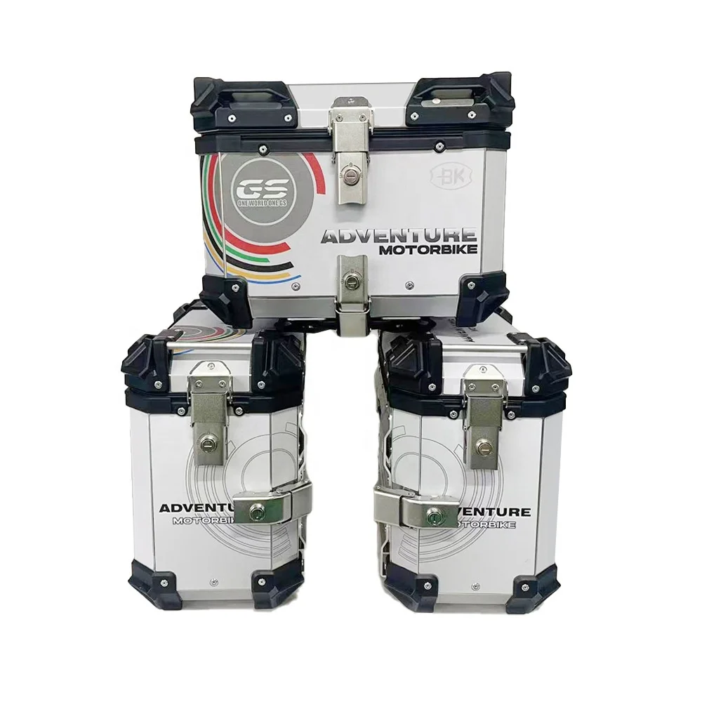 Universal Trunks Aluminum 38L Side Boxes for Motorcycle