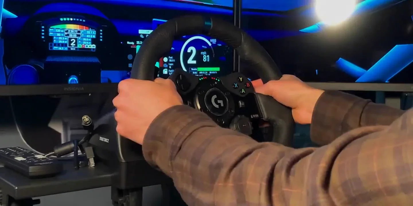 Logitech G923 Driving Force Game Racing Steering Wheel Pedal For Ps5 ...