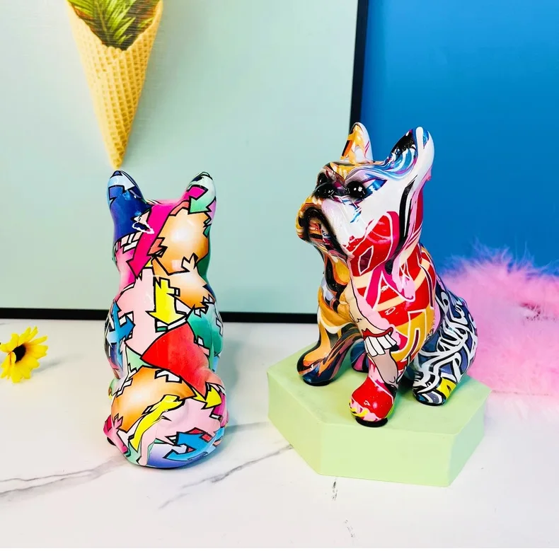 Luxury Home Office Living Room French Bulldog Decor New Creative ...