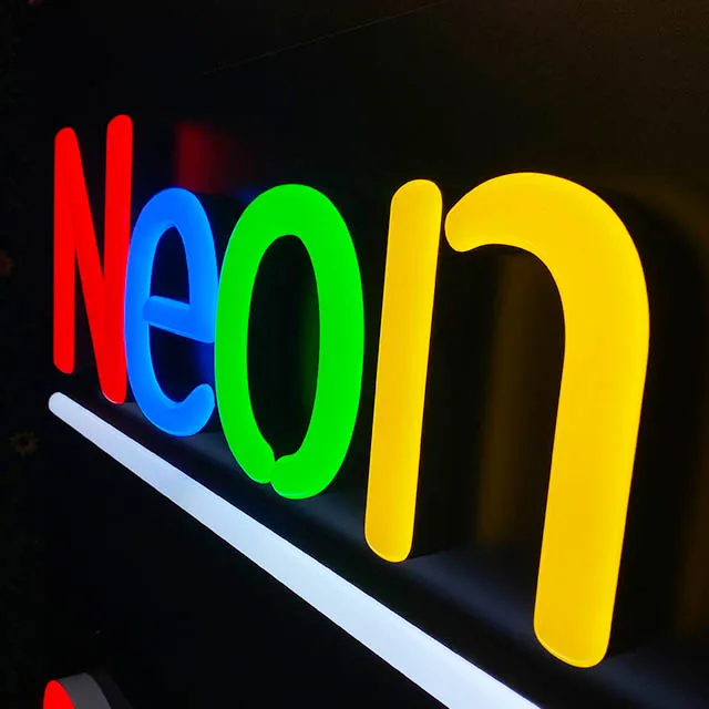 Customized Signage Commercial Letter 180 Acrylic Neon Letter For ...