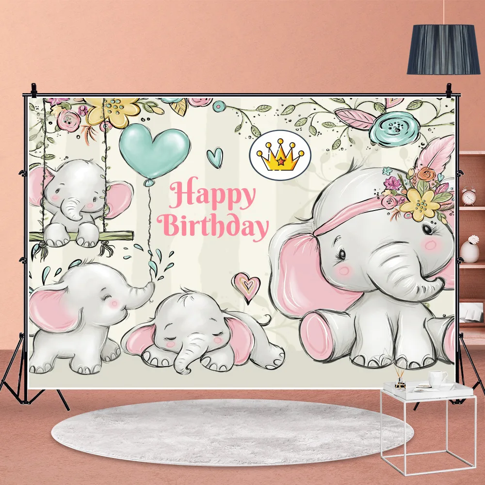 Happy Birthday Pink Elephant