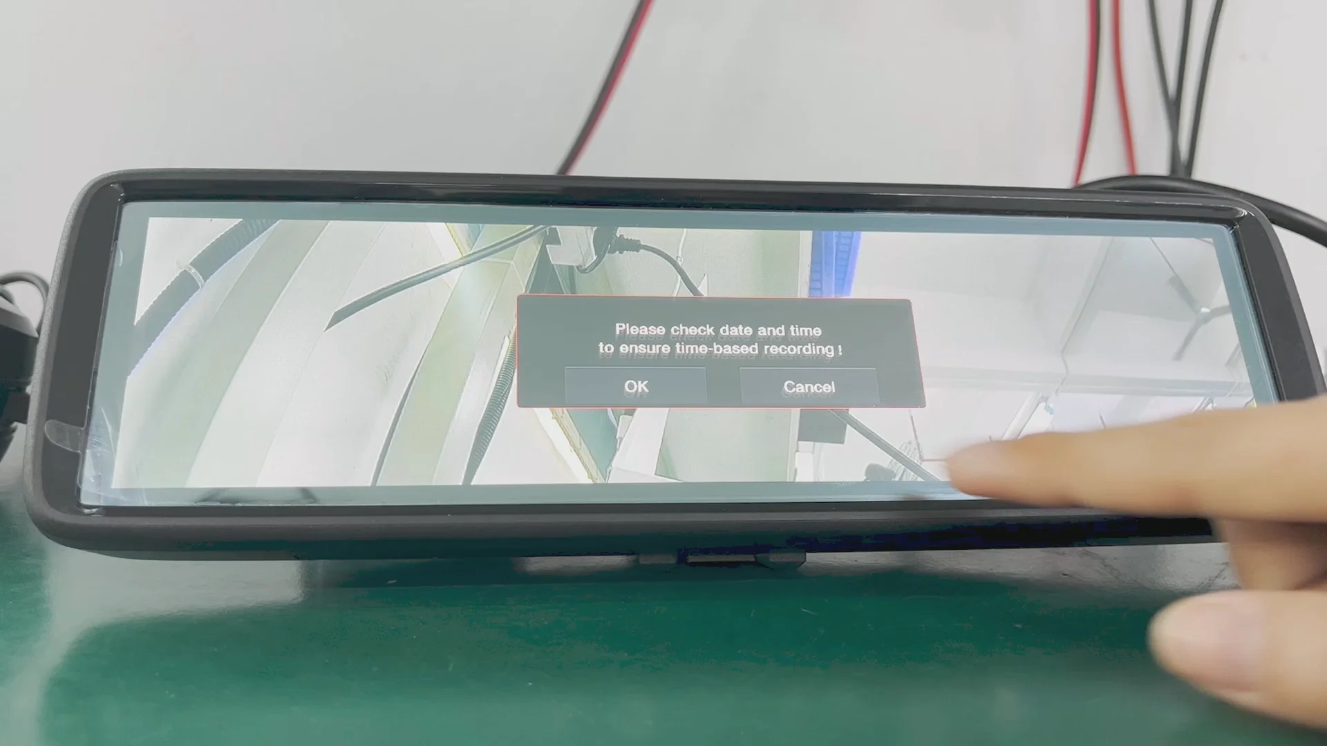 Touch Screen 1080p Rear View Mirror Camera Driving Safety Dual Dvr Dash ...