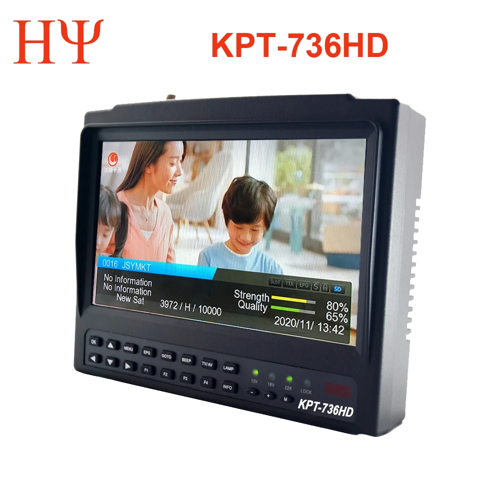 KPT-736HD+ Satellite Finder Meter with CCTV Camera DVB-S2