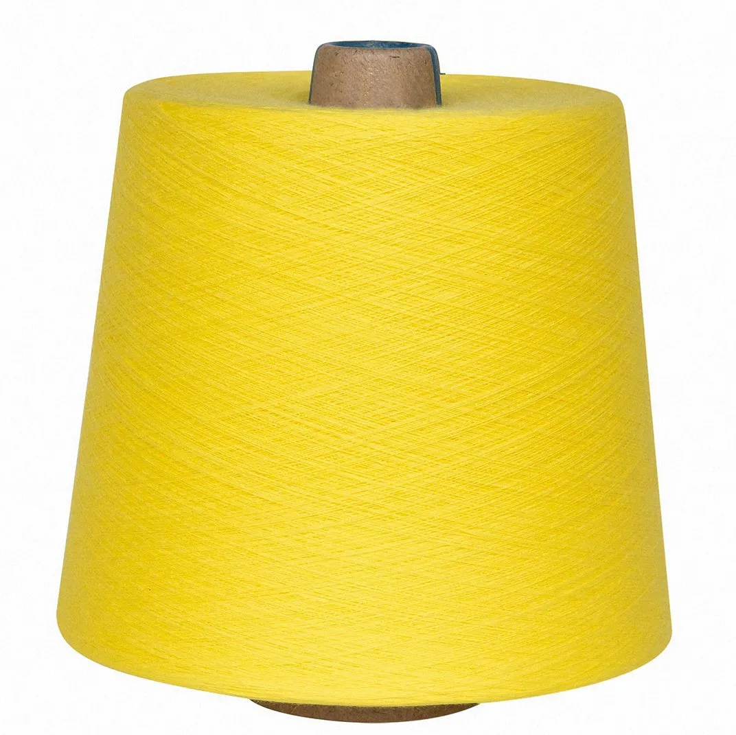 16s 21s Dyed Recycled Polyester Cotton Like Yarn With Grs Certification ...