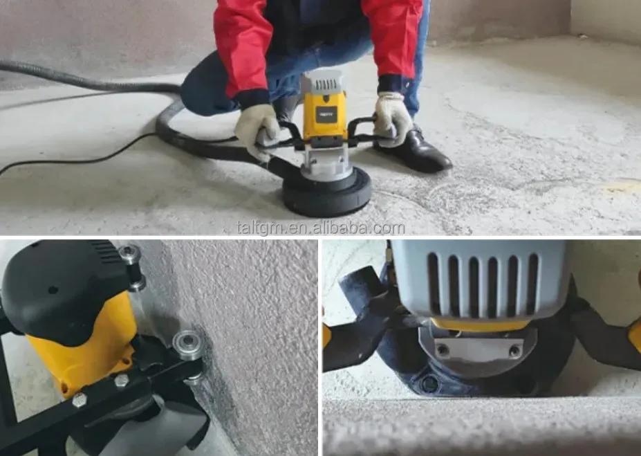 180 Mm Hand Held Grinding Machine - Efficient Floor Polisher